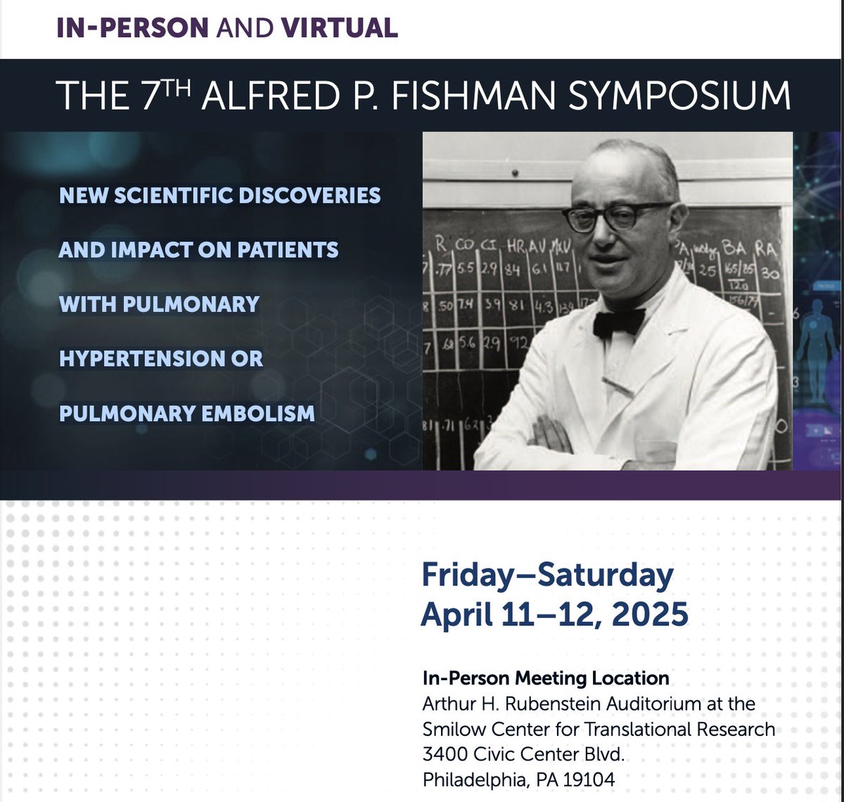 Penn Medicine The 7th Alfred P. Fishman Symposium New Scientific ...